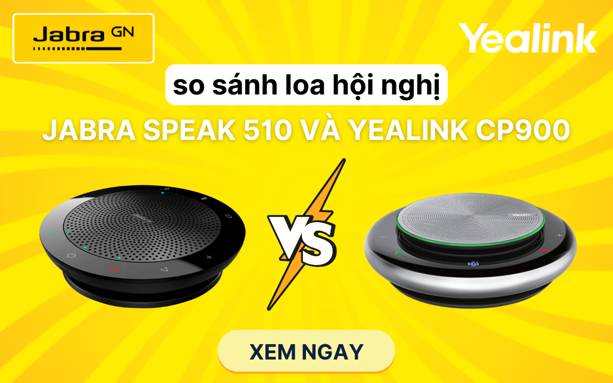 So sánh loa hội nghị Jabra Speak 510 và Yealink CP900
